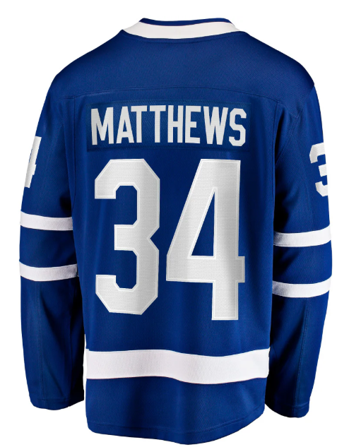 Toronto Maple Leafs Auston Matthews Adult Fanatics Hockey Jersey ...